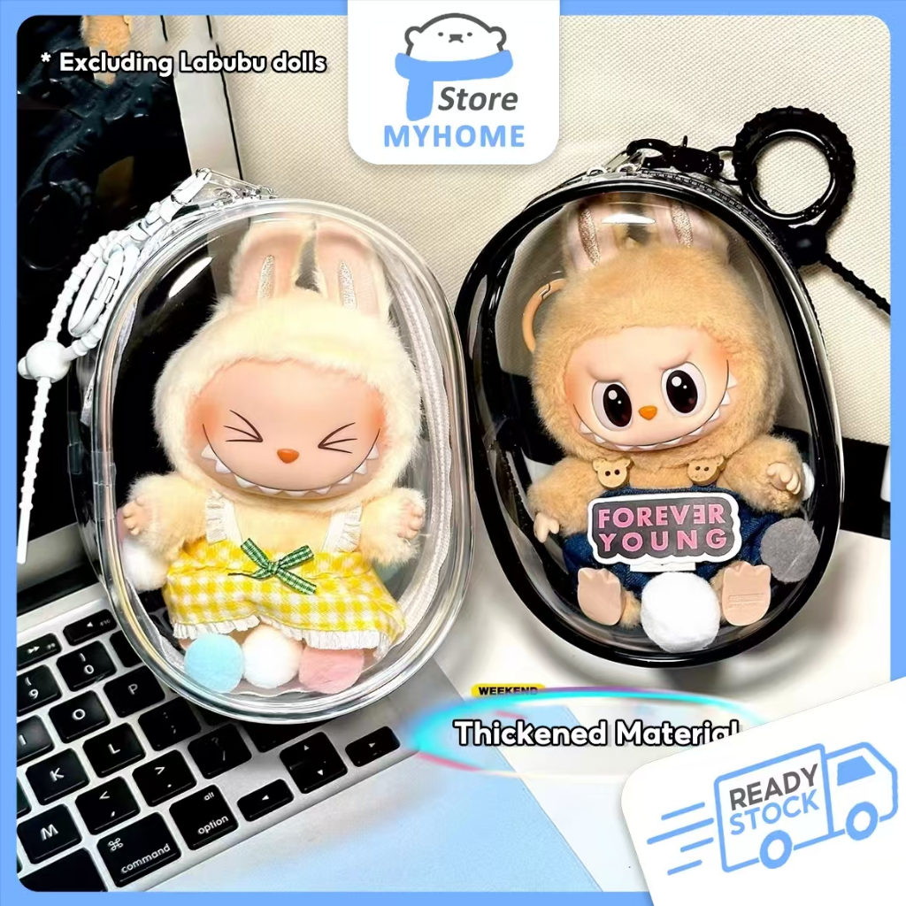 𝗠𝗬𝗛𝗢𝗠𝗘 Labubu Display Bag Cartoon Labubu V1/V2 Case PVC Thickened ...