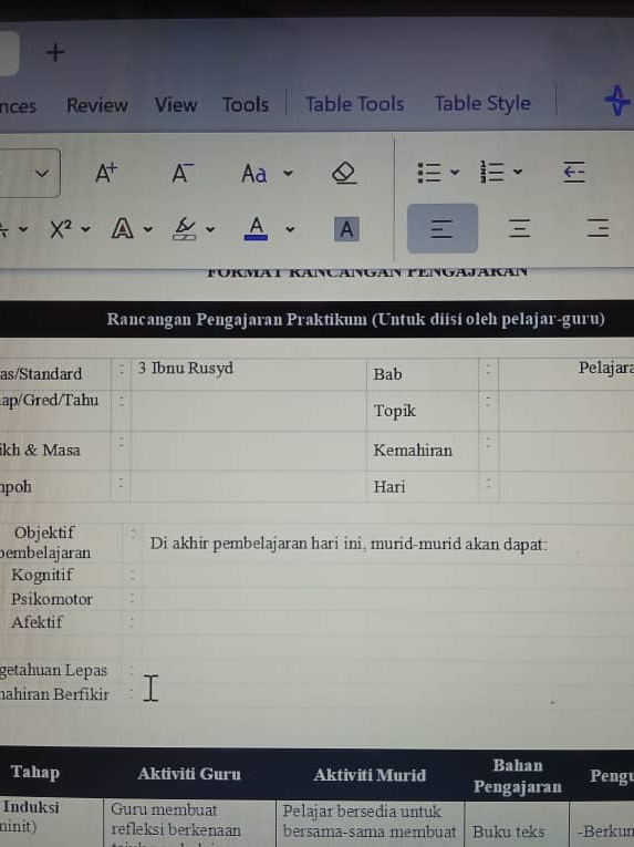 Kelas individu RPH rancangan pengajaran harian + contoh rph | Shopee ...
