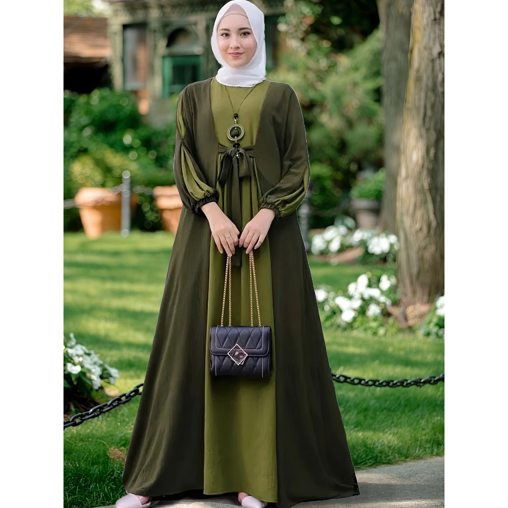 Pakaian Wanita Kaftan Maxi Elegan | Lengan Panjang | Fesyen Raya ...