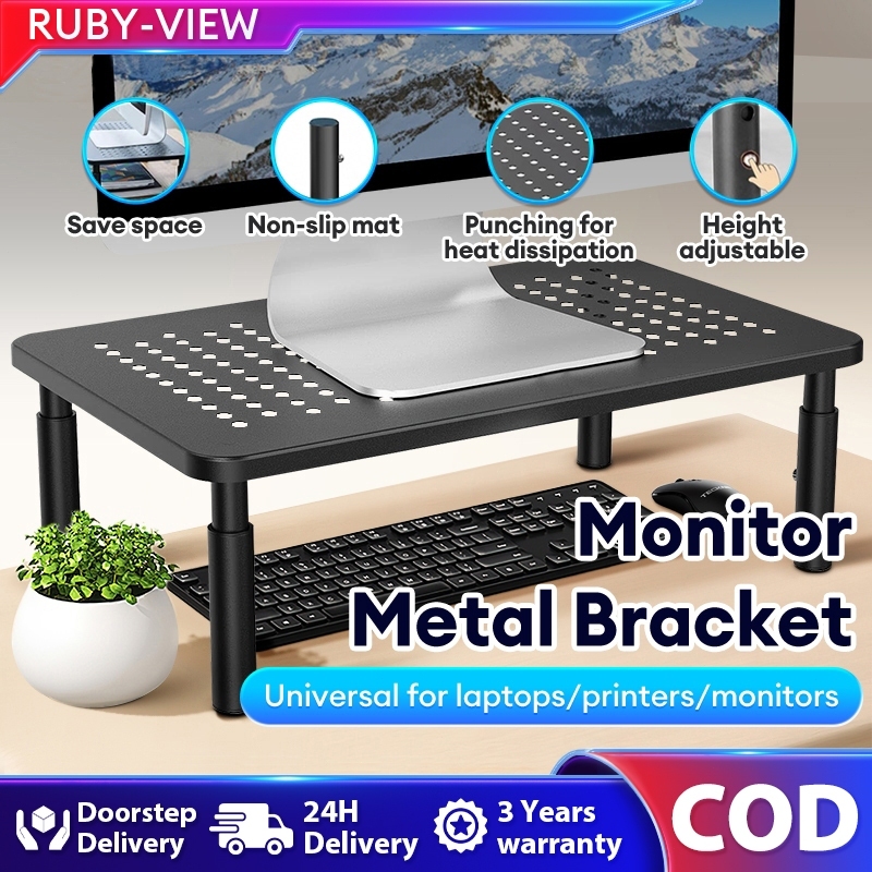RUBY Monitor Stand Adjustable Height Organizer Desktop Laptop Stand ...