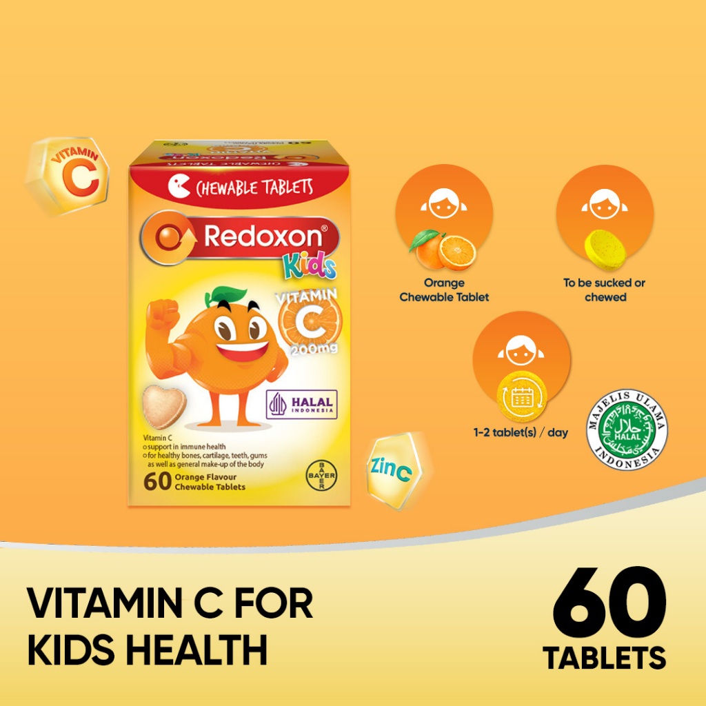 Redoxon Kids Plain C Chewable Tablet (60's) | Shopee Malaysia