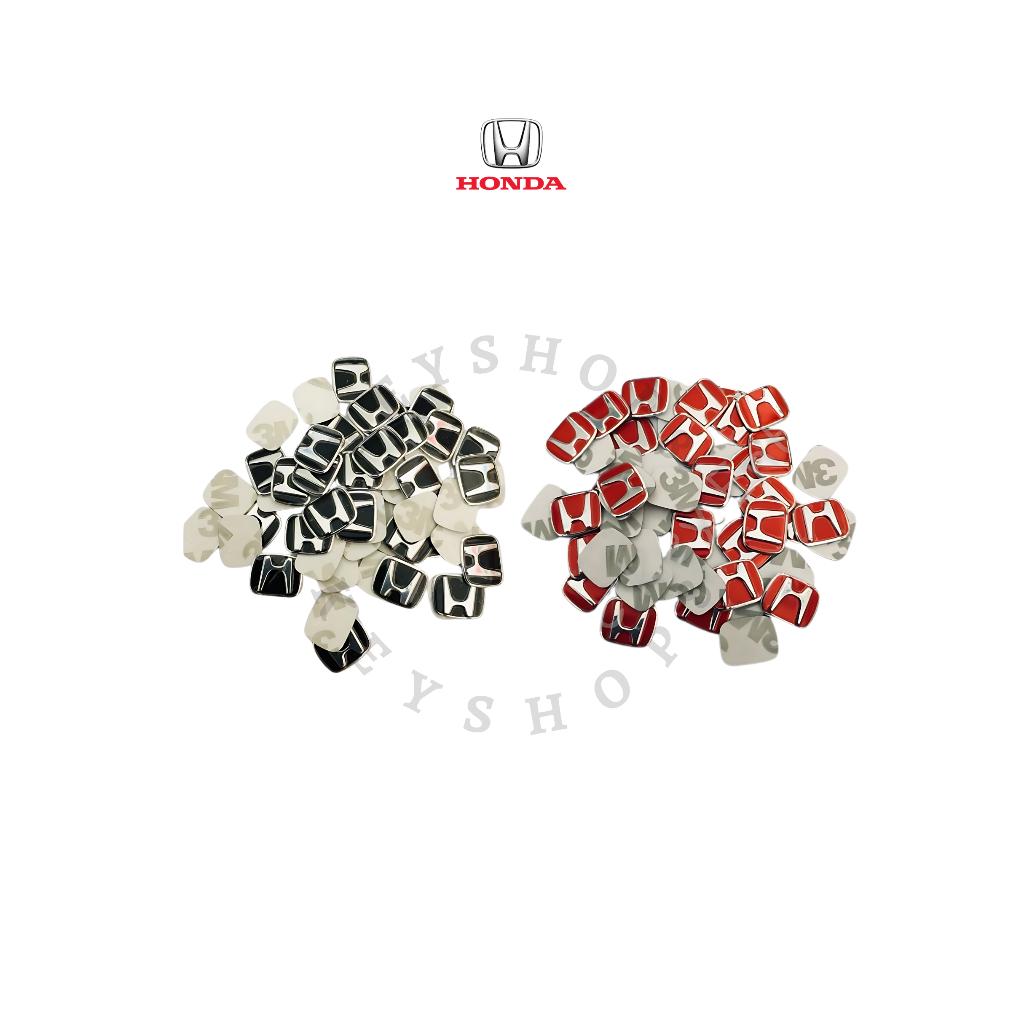 Honda Remote Key Logo Replacement Red/Silver | Shopee Malaysia