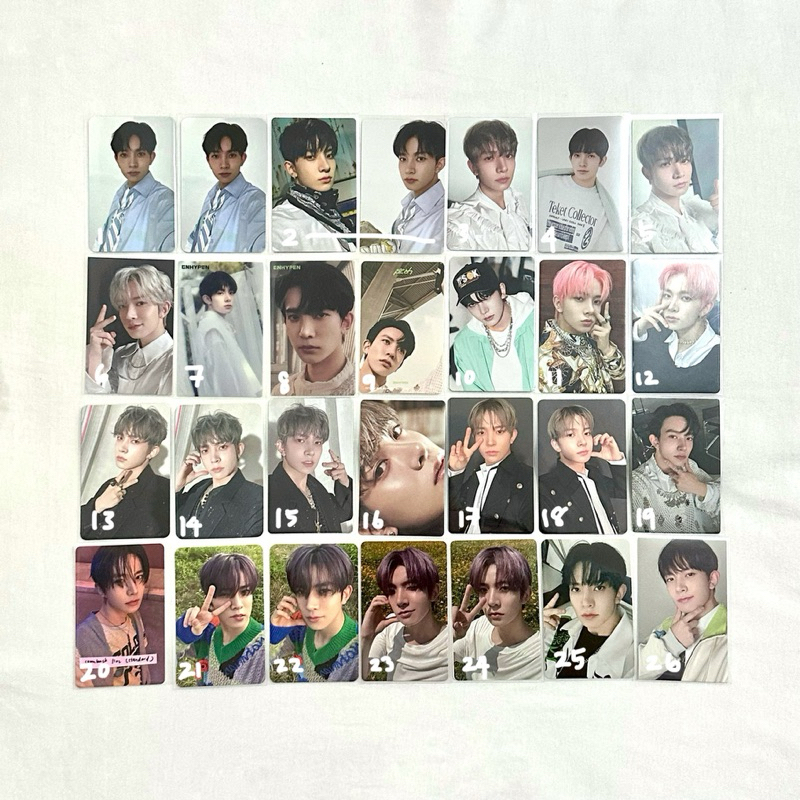 ENHYPEN HEESEUNG OFFICIAL PHOTOCARDS - ALBUM PC / PREORDER BENEFITS POB ...