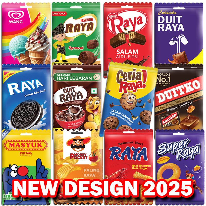 Sampul Raya 2025 (NEW DESIGN) Sampul Duit Raya Jajan, Sampul Duit Gula ...