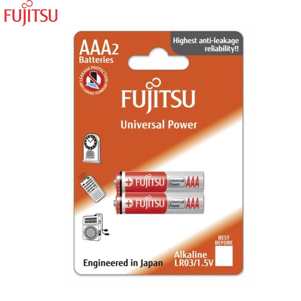 Fujitsu Battery Alkaline Universal Power AAA (2 Cells) – LR03(2B ...