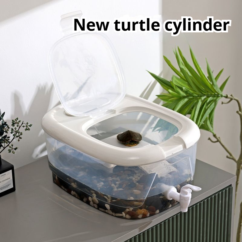 Turtle tank household breeding tank with climbing platform drainage ...