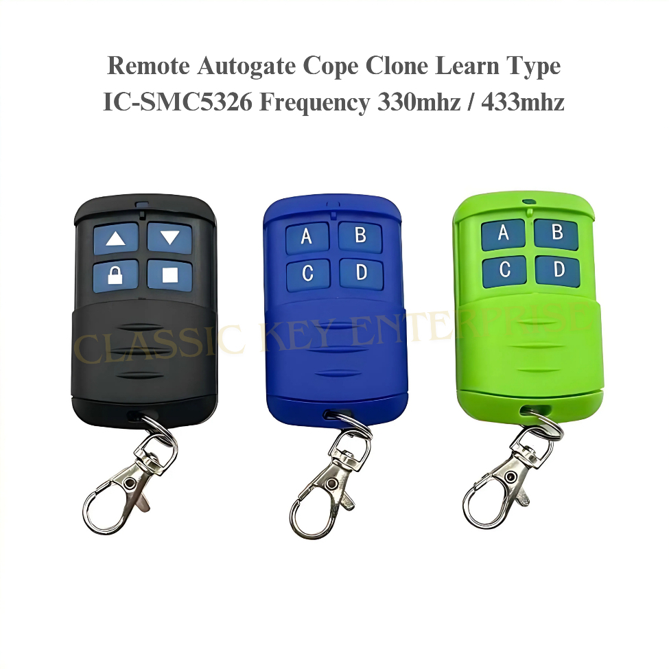 Auto Gate Remote Control Waterproof frequency 330mhz / 433mhz | Shopee ...