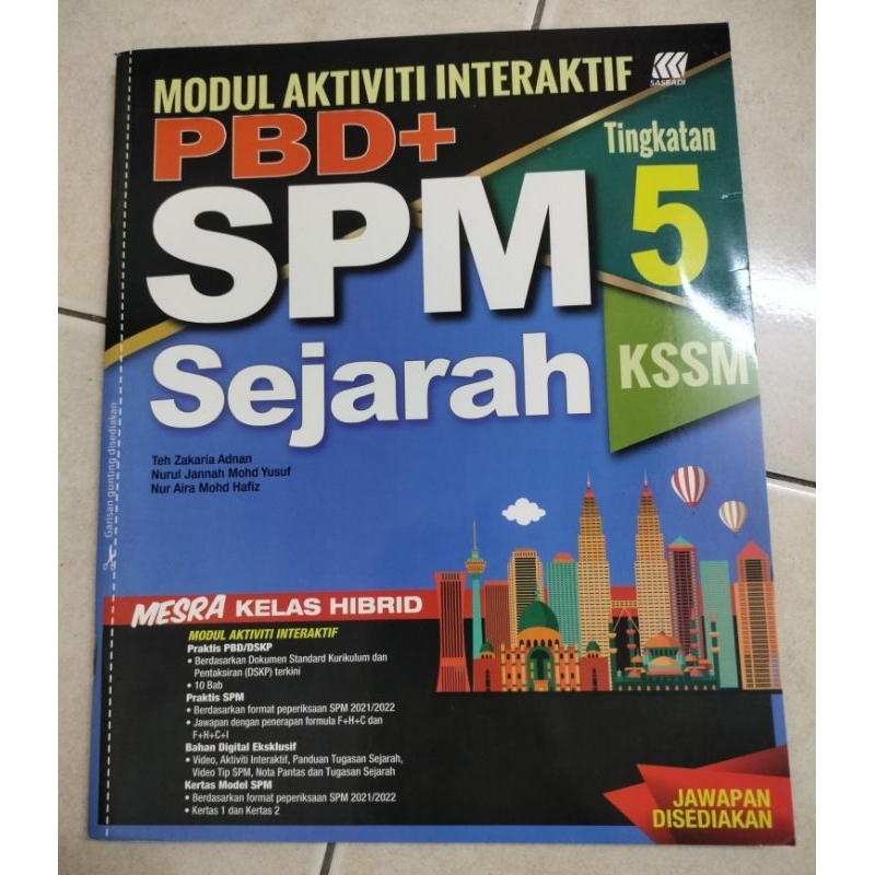 PBD+ SPM SEJARAH Tingkatan 5 KSSM | Shopee Malaysia