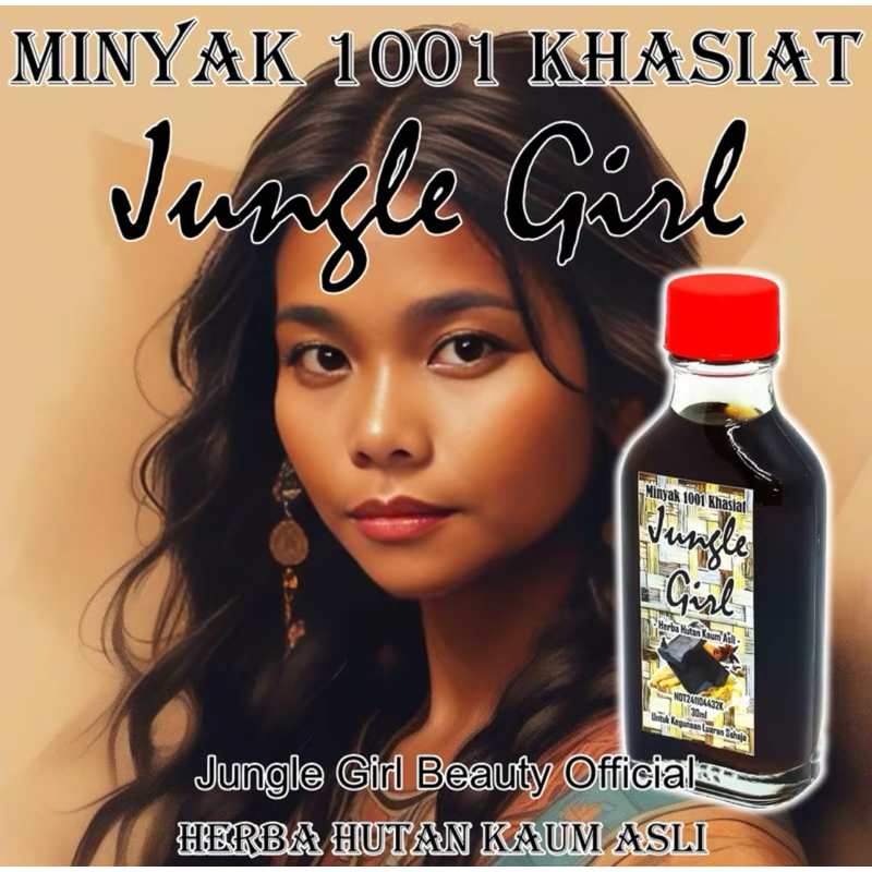 2 Botol Minyak 1001 Khasiat Jungle Girl Massage Oil Original HQ New ...