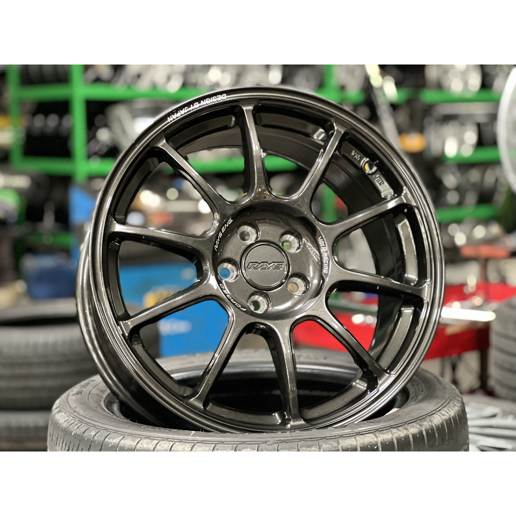 NEW 17X8J AOW ZE40 Rim (set of 4) Dark Gunmetal 5X100 for GT86 BRZ GR86 ...