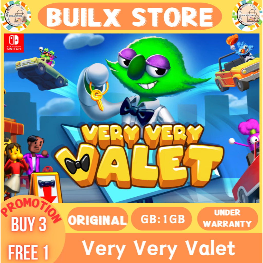 Very Very Valet Nintendo Switch Digital Game ( BUY 3 FREE 1) | Shopee Malaysia