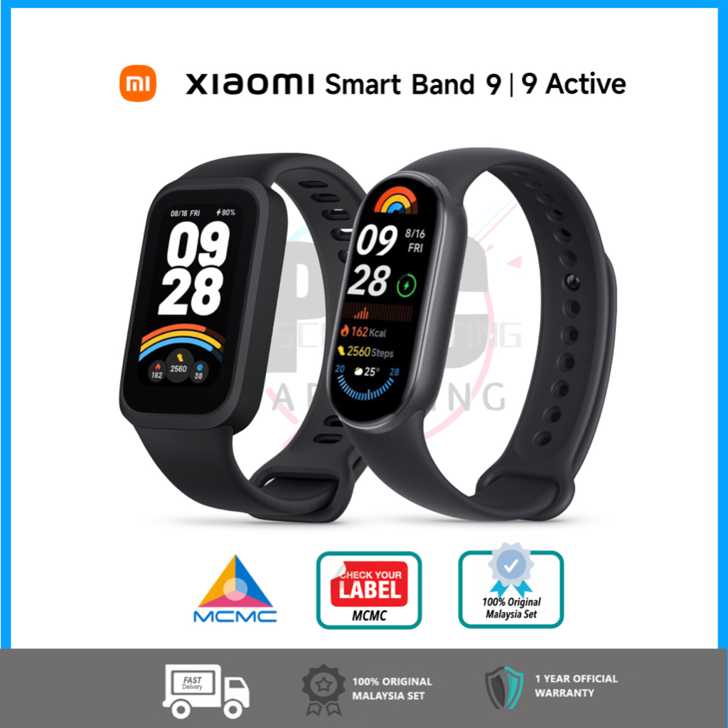 Xiaomi Smart Band 9 | Band 9 Active [1.47'' TFT Display | 18 Days ...