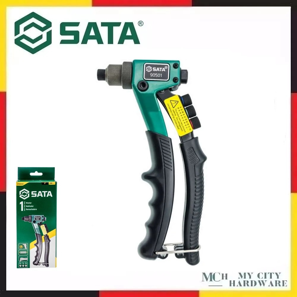 SATA 90501 8-Inch Heavy-Duty Steel Body Riveter Gun | Shopee Malaysia