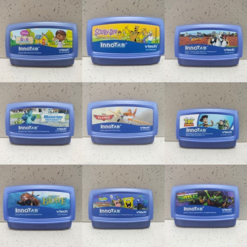 Vtech Innotab DreamWorks / Nickelodeon / Disney/ Pixar Games Cartridge ...