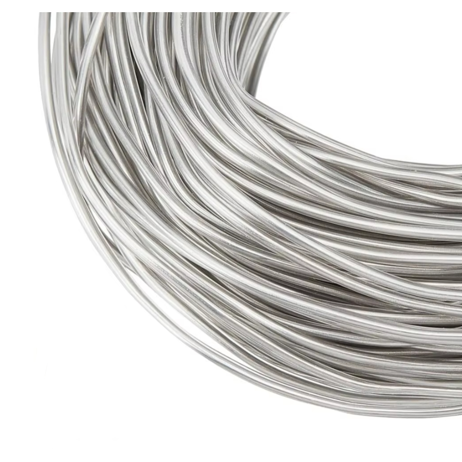 1meter 2.0mm Silver Bendable Aluminum Craft Wire Transparent PVC ...