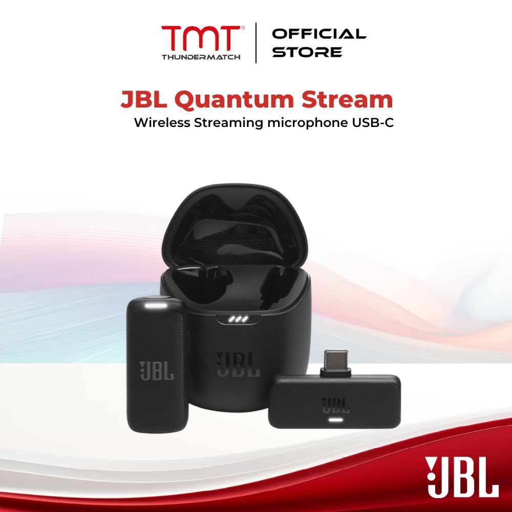 JBL Quantum Stream Wearable wireless streaming microphone for USB-C ...