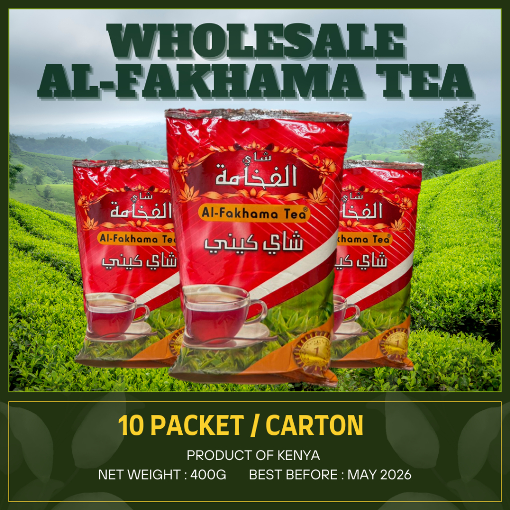 Hard Tea l Al-Fakhama Tea l Premium Organic Quality Black Tea l 10x400g ...