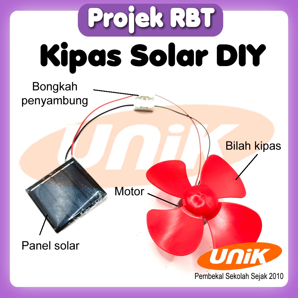 [UNIK] Projek RBT Tahun 5 DIY Kipas Solar STEM Project KSSR KSSM Solar ...