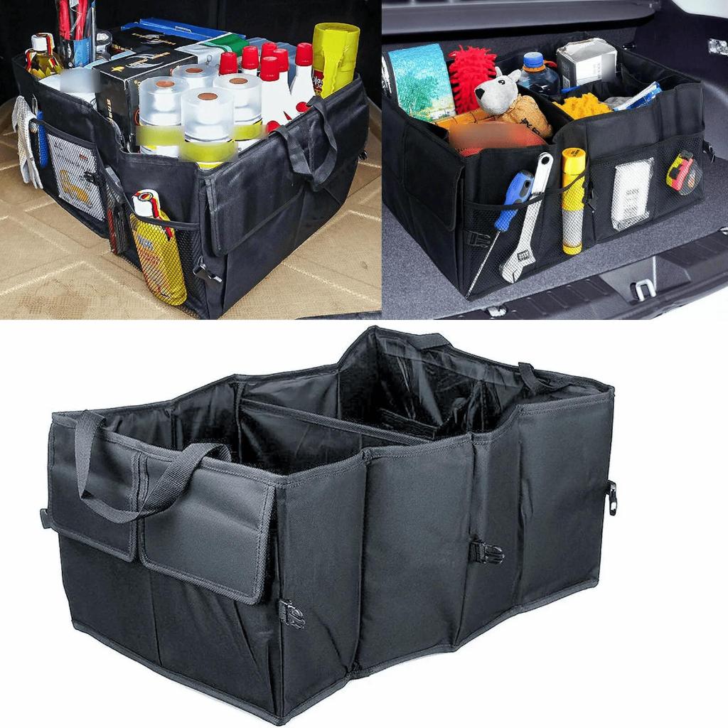 Minideco Car Trunk Heavy Duty Collapsible Car Rear Boot Organizer ...