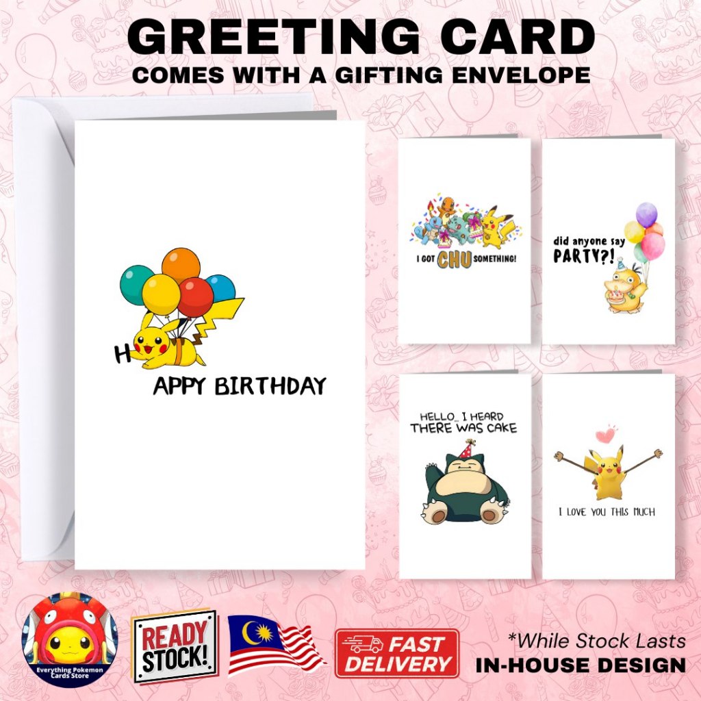 [NEW ITEM] Premium Gift Note Customise Greeting Wishes Card Happy ...