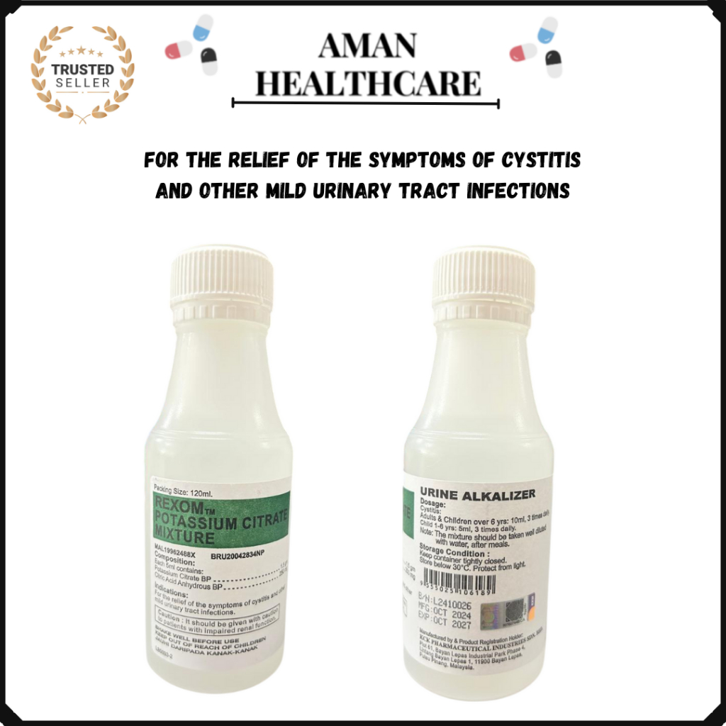 REXOM POTASSIUM CITRATE MIXTURE 120ML | Shopee Malaysia