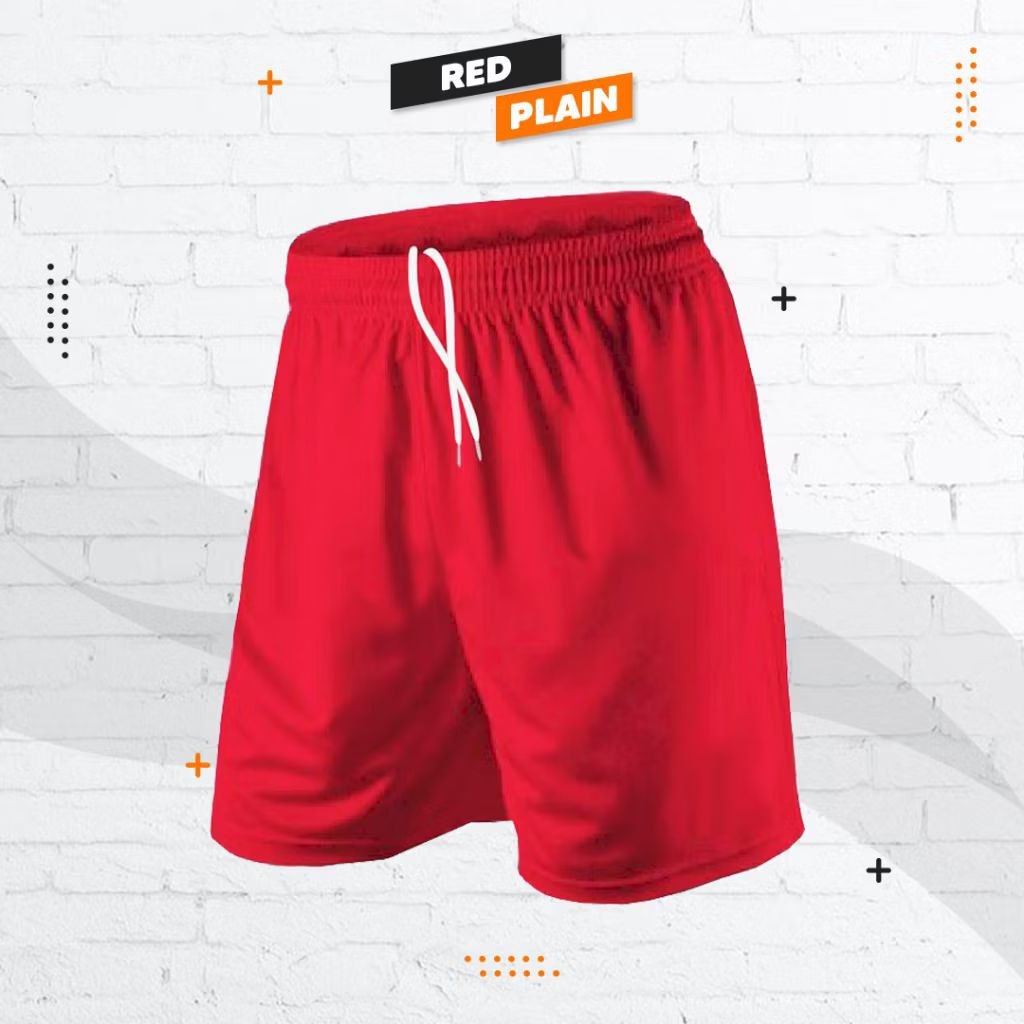 Seluar Pendek Merah Saiz 4XS - 7XL Seluar Pendek Sukan Seluar Badminton ...