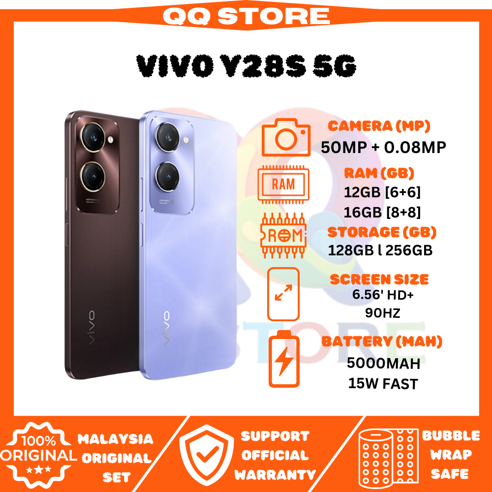 [100% NEW ORIGINAL] VIVO Y28S 5G - 1 YEAR WARRANTY MALAYSIA | Shopee ...
