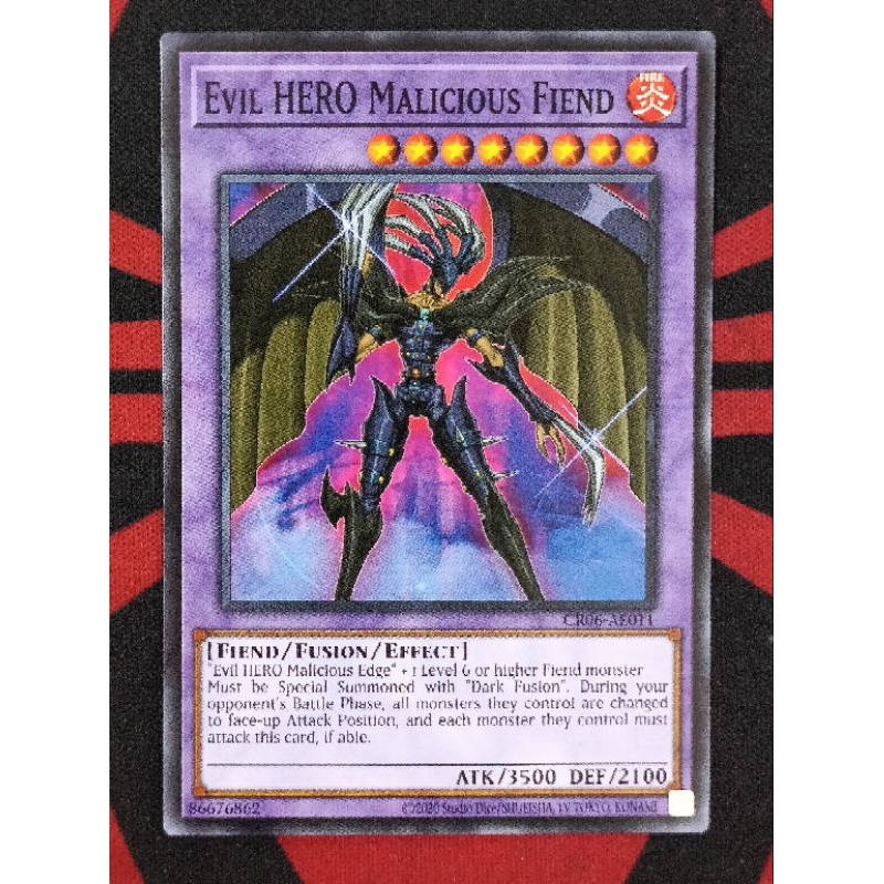 YUGIOH KONAMI CR06-AE011 Evil HERO Malicious Fiend (Common) | Shopee Malaysia