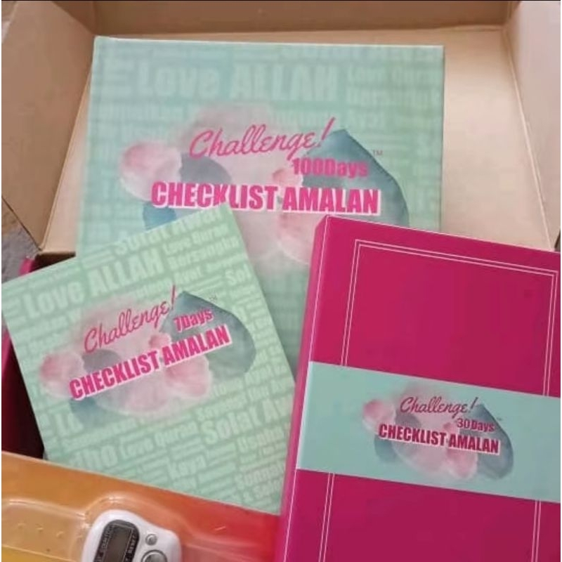 Buku Checklist Amalan (Set Kombo 100 days, 30 Days, 7 days) | Shopee ...