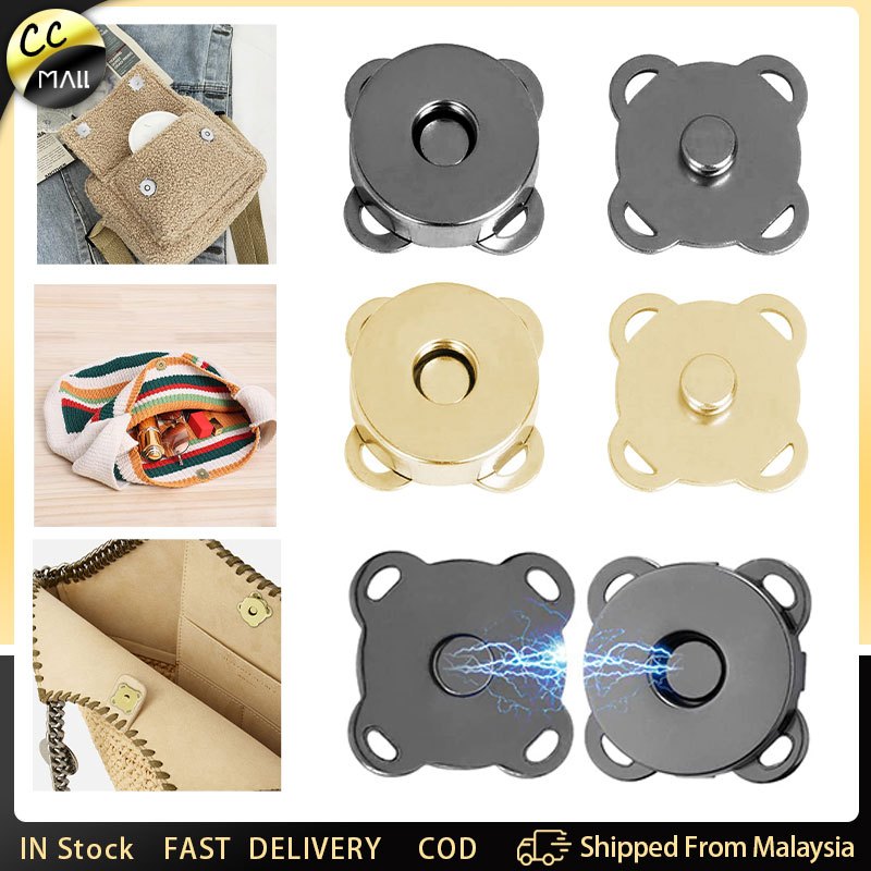 20 Sets Plum Button Magnet Button Closure Fastener Snap 18mm Butang ...