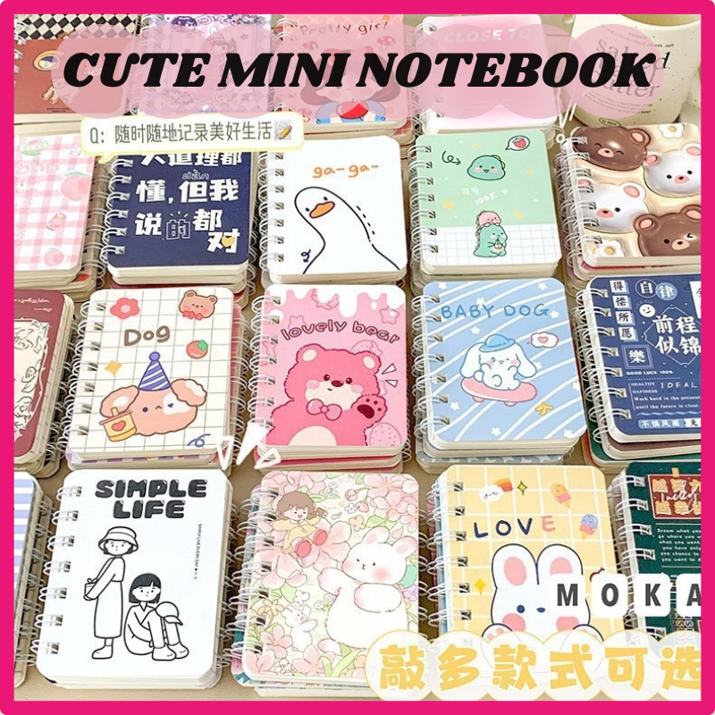 【EWW】1pcs Cute Cartoon Notebook Mini Ring Notepad Pocket Cute Notebook ...