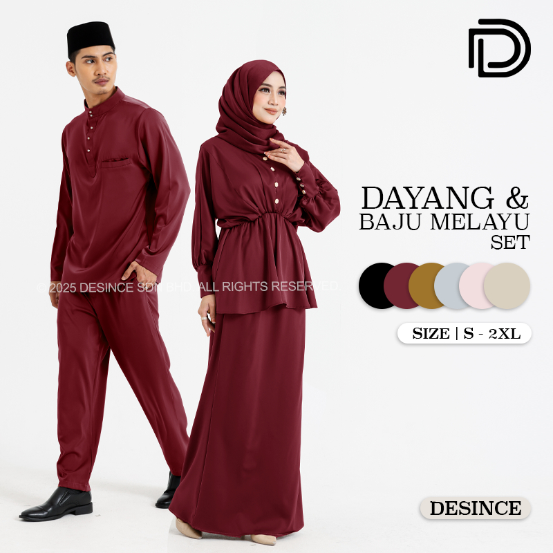🇲🇾 DESINCE Sedondon Series Men Baju Melayu Cekak Musang Baju Kurung ...