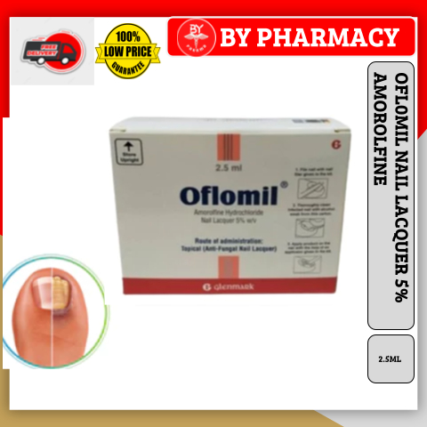 OFLOMIL NAIL LACQUER 2.5ML UNTUK KULAT KUKU/ KUKU CANTIK/FUNGAL NAIL ...