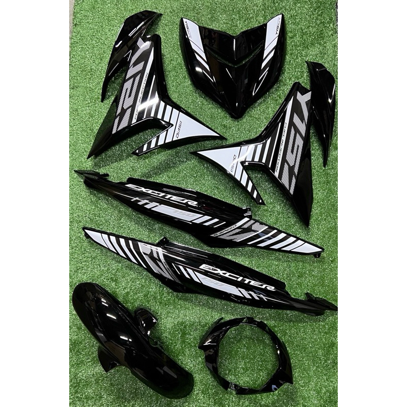 Cover Set Y15 V1 V2 Purba Black White First Model | Shopee Malaysia