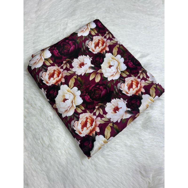 kain pasang raya bunga cantik | Shopee Malaysia