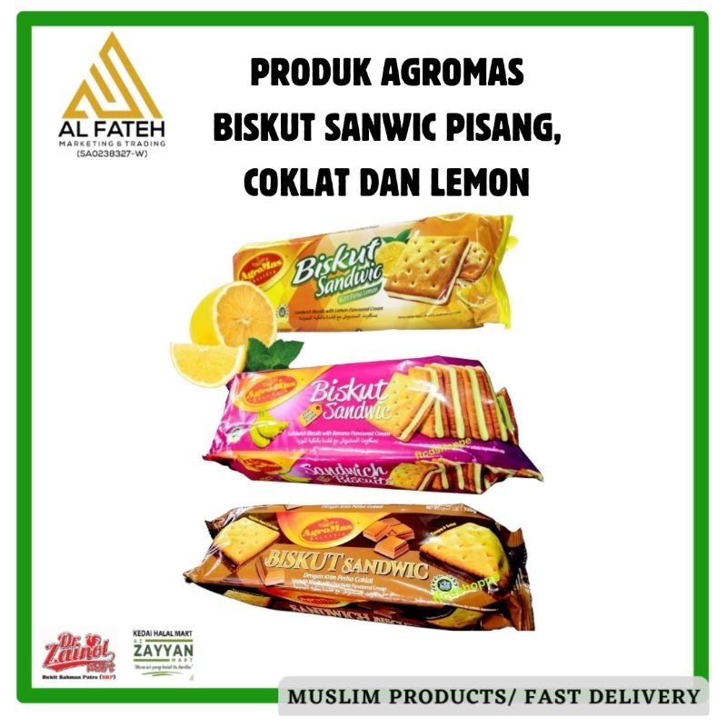 Agromas Biskut Sandwic Lemon, Biskut Sandwic Pisang, Biskut Sandwic ...
