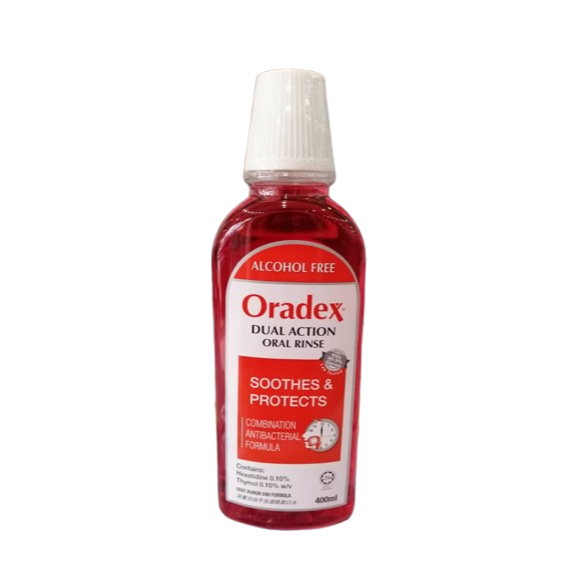 ORADEX DUAL ACTION ORAL RINSE 400ML (RED) | Shopee Malaysia