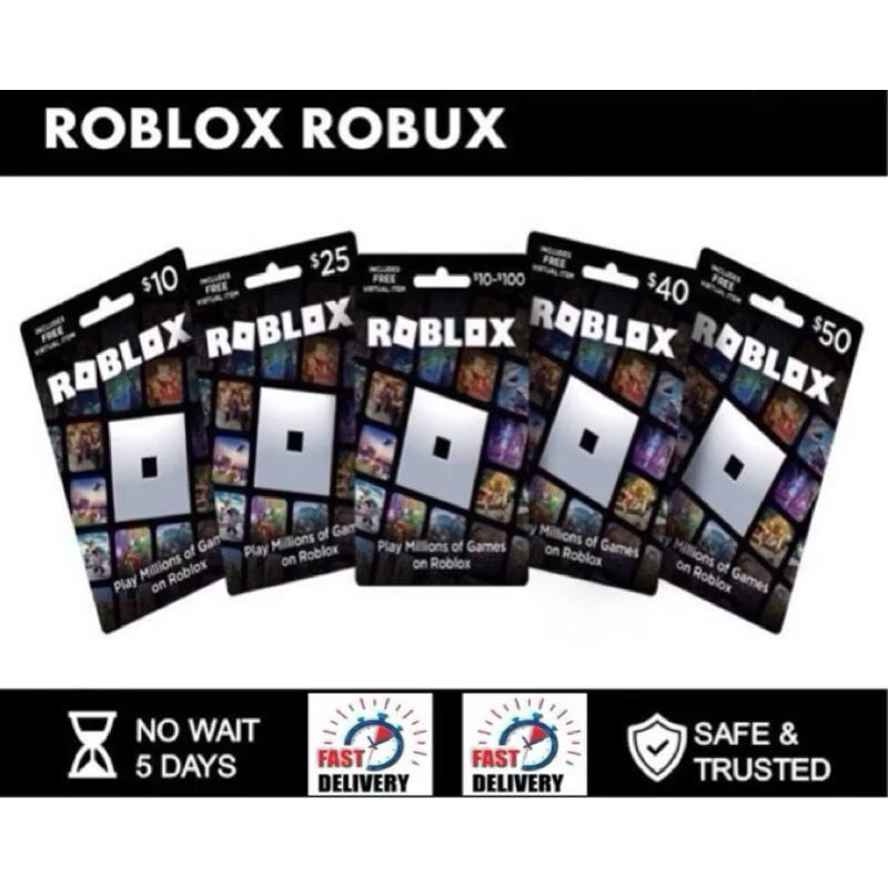 Roblox Gift Card Instant Robux Robox pc | Shopee Malaysia