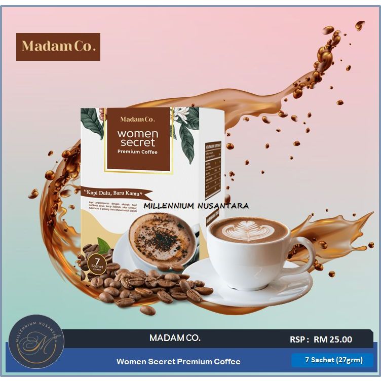 Madam Co Women Secret Premium Coffee (7 Sachet - 27grm) | Shopee Malaysia