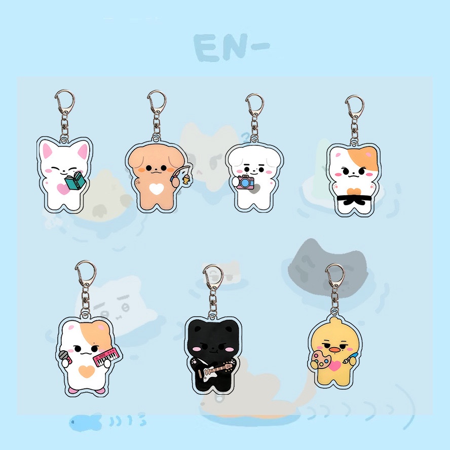 ENHYPEN CARTOON CHARACTER KEYCHAIN | Shopee Malaysia