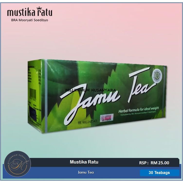 Mustika Ratu Jamu Tea (30 Tea Bag's) | Shopee Malaysia