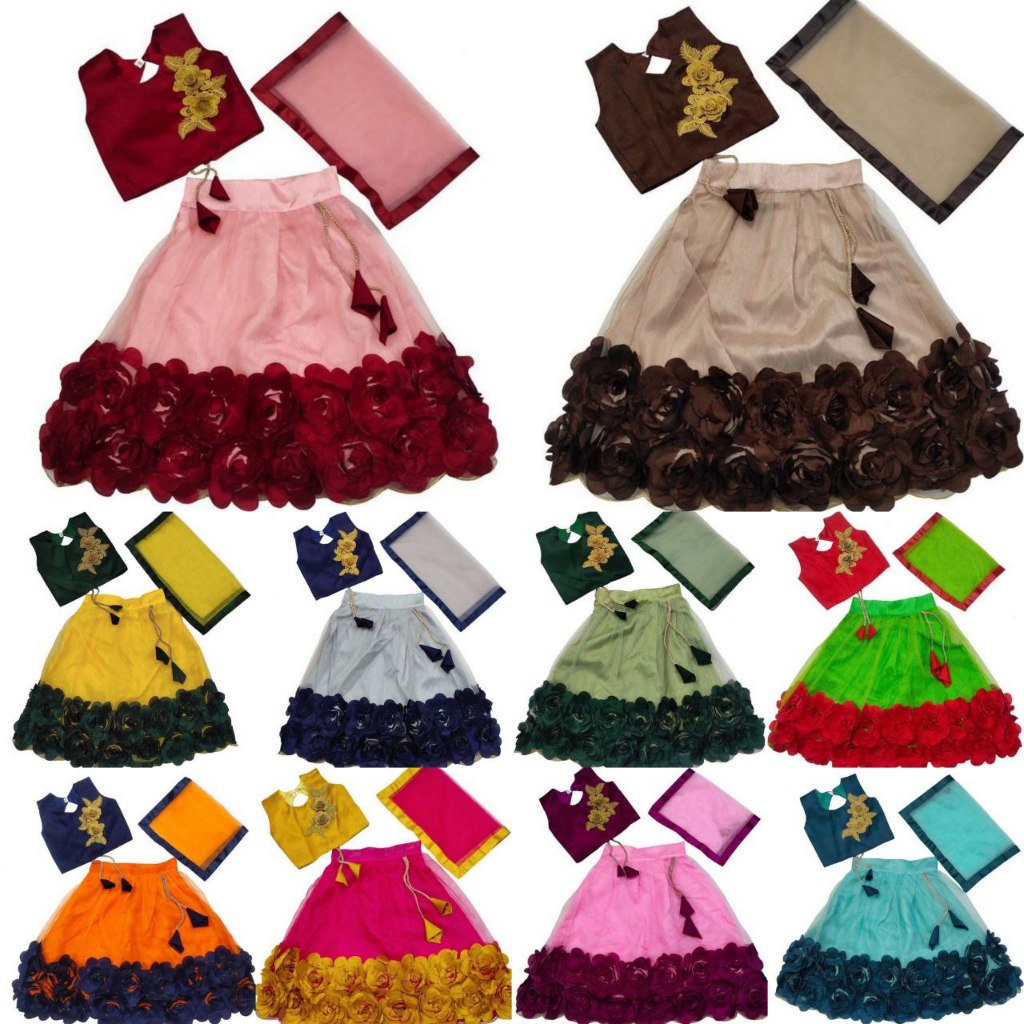 EF-1427~1 to 8 Years Kids Wear Fully Stitched Lehenga Choli | Shopee ...