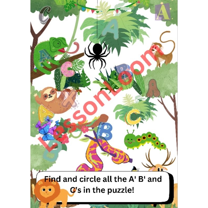 Hidden Alphabet Worksheet | Fun Letter Search Activity for Kids ...