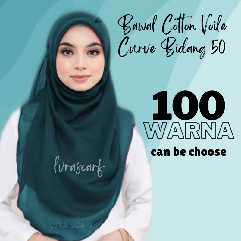 BAWAL COTTON VOILE BUCU CURVE BIDANG (PART 1) | Shopee Malaysia