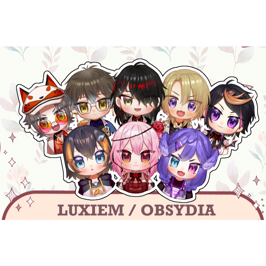 Nijisanji LUXIEM & OBSYDIA Fanmerch Sticker | Shopee Malaysia