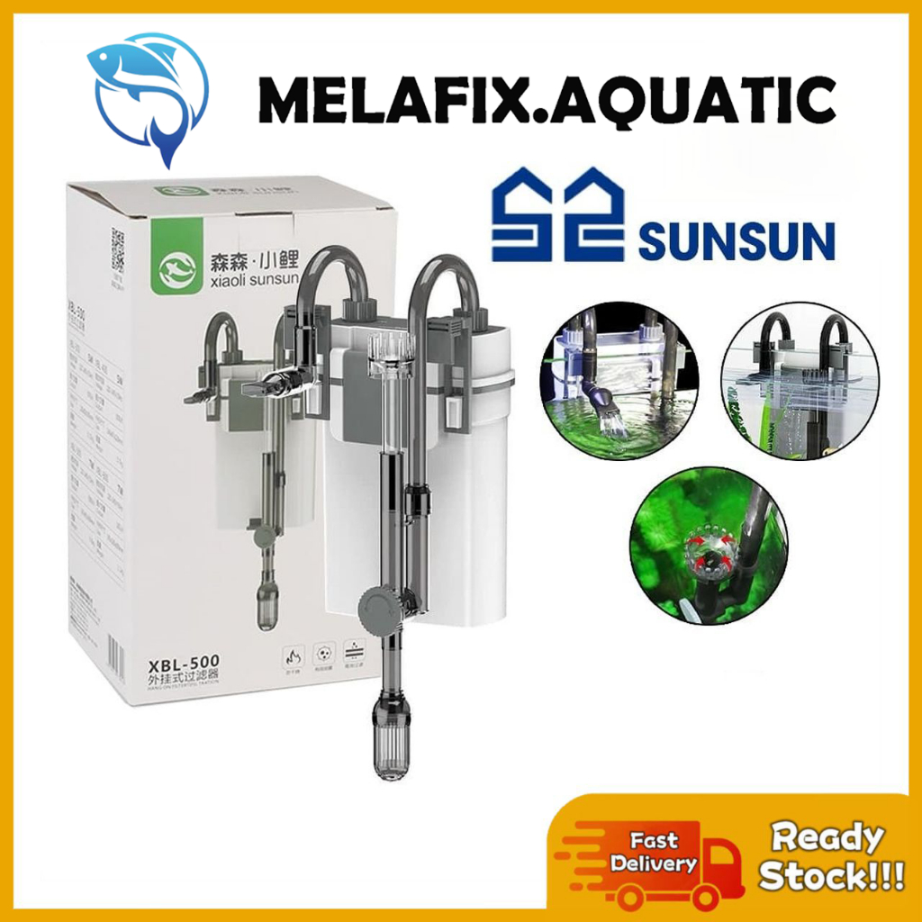 SunSun Aquarium Hanging Filter With Skimmer森森过滤器 XBL-300 XBL-400 XBL ...
