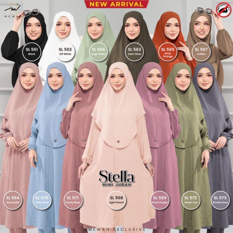 Suite Mini Jubah Stella Suite Muslimah Suite Umrah Haji Travel Ironless ...