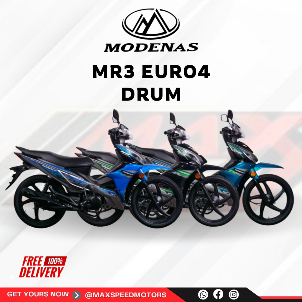 MODENAS MR3 EURO 4 DRUM (MODEL TERBARU) | UNREGISTERED NEW MOTORCYCLE ...