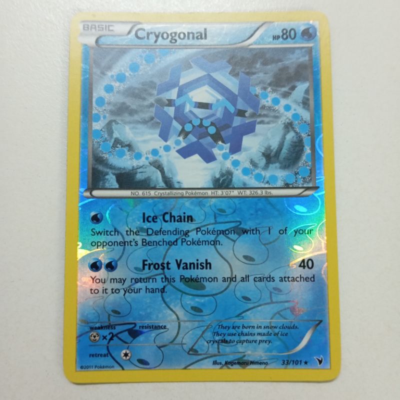 Pokemon TCG - Cryogonal - 33/101 (Reverse Holo Rare) | Shopee Malaysia