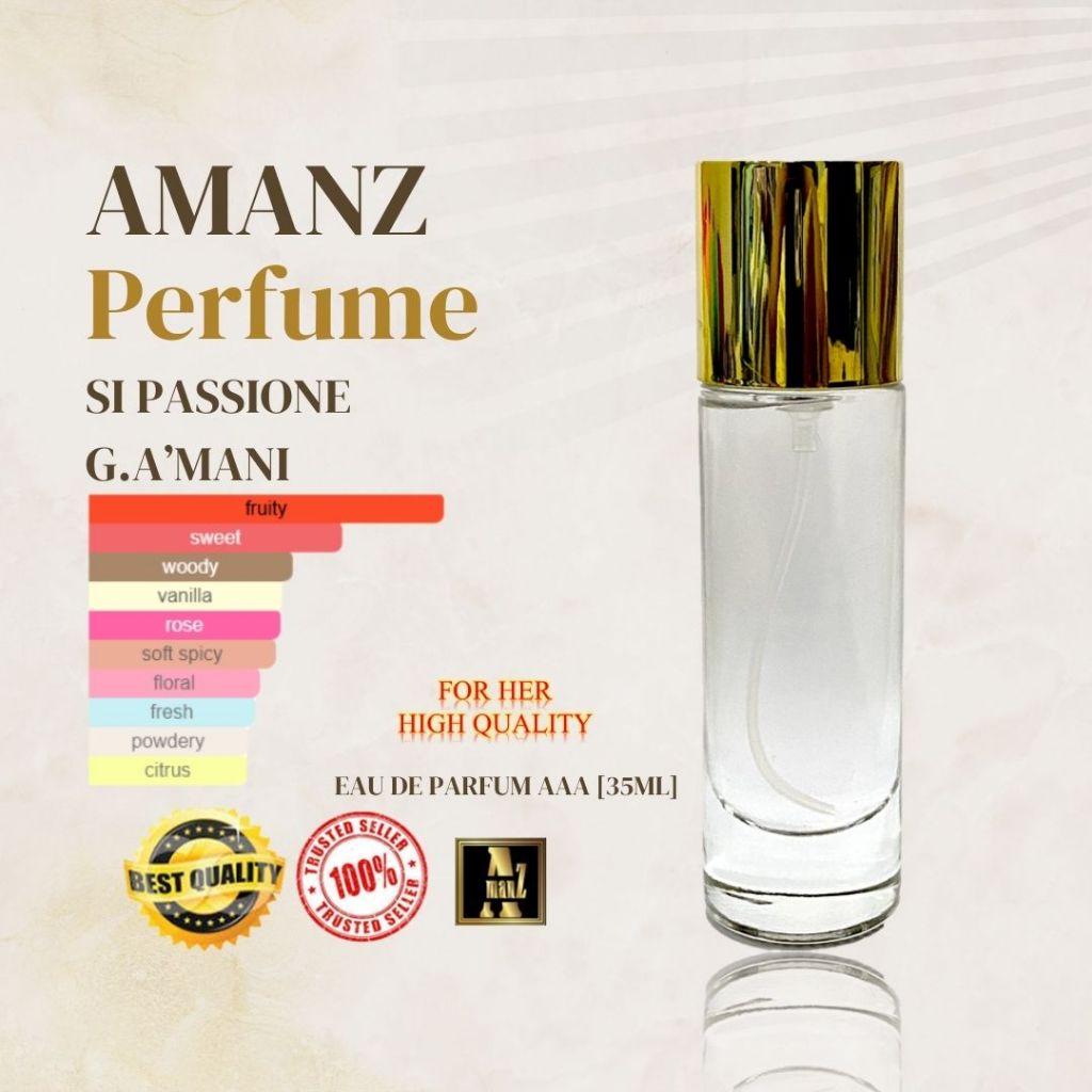 PERFUME SI PASSIONE G.A'MANI (WOMEN) (AMANZ PERFUME) (35ML) EAU DE ...